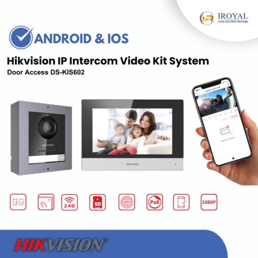 Hikvision IP Intercom Video Kit System Door Access DS-KIS602 PACKAGE ...