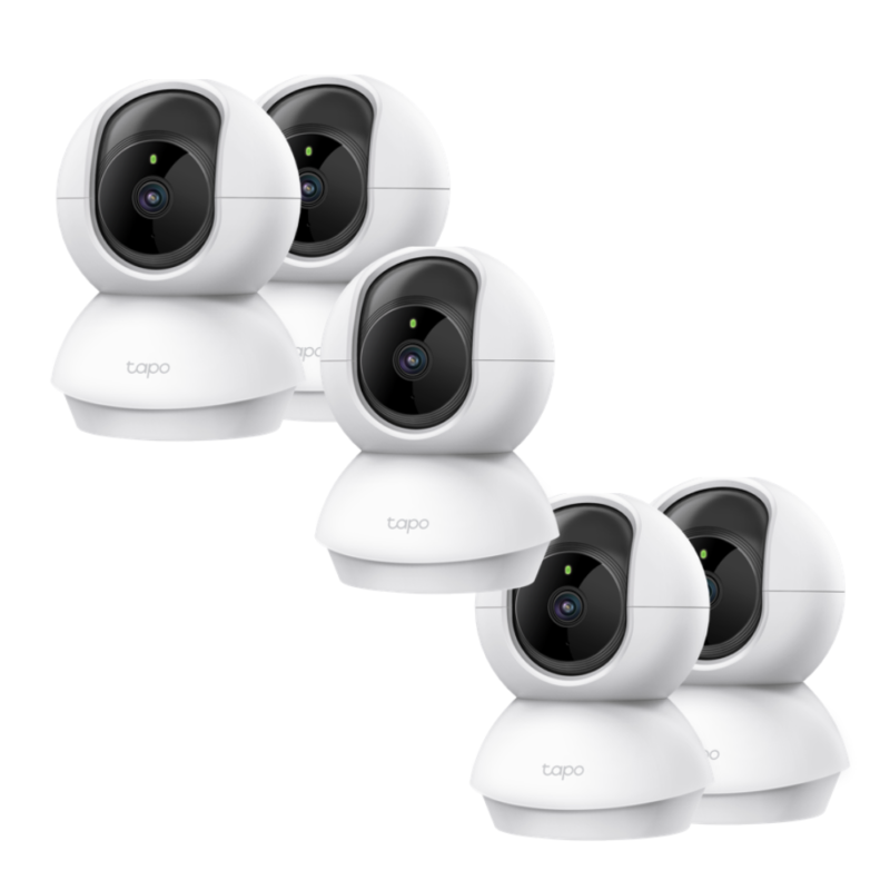 TPlink 3MP WiFi PT CCTV Solution – 5 CAM Package | Pan and Tilt | Two ...