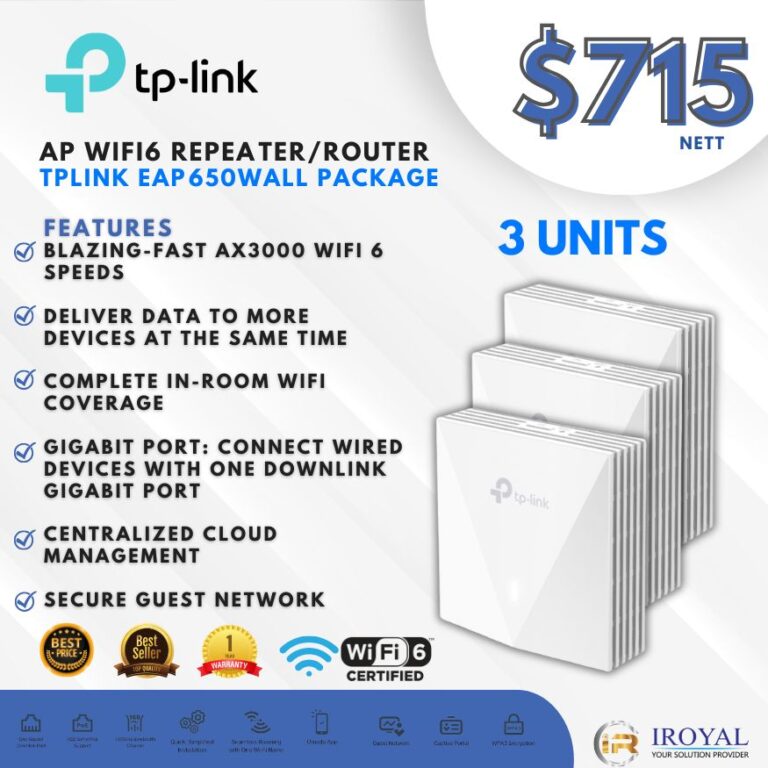 TPLINK EAP﻿650 wall Ap Wifi6 3 UNITS Repea﻿ter Router Wall Access Point ...