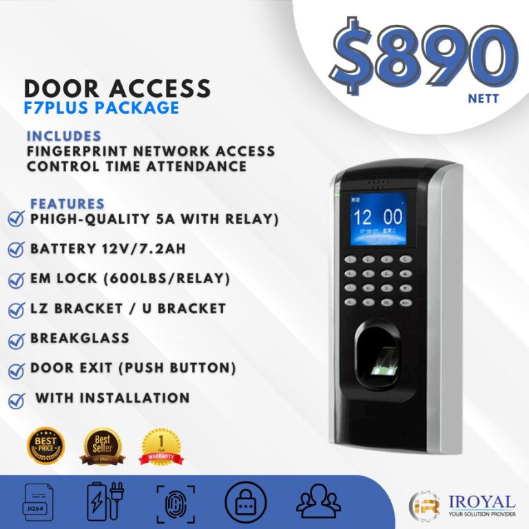 Fingerprint Network Access Control Time Attendance Door Access F7 Plus ...