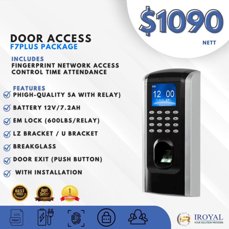 Fingerprint Network Access Control Time Attendance Door Access F7 Plus ...