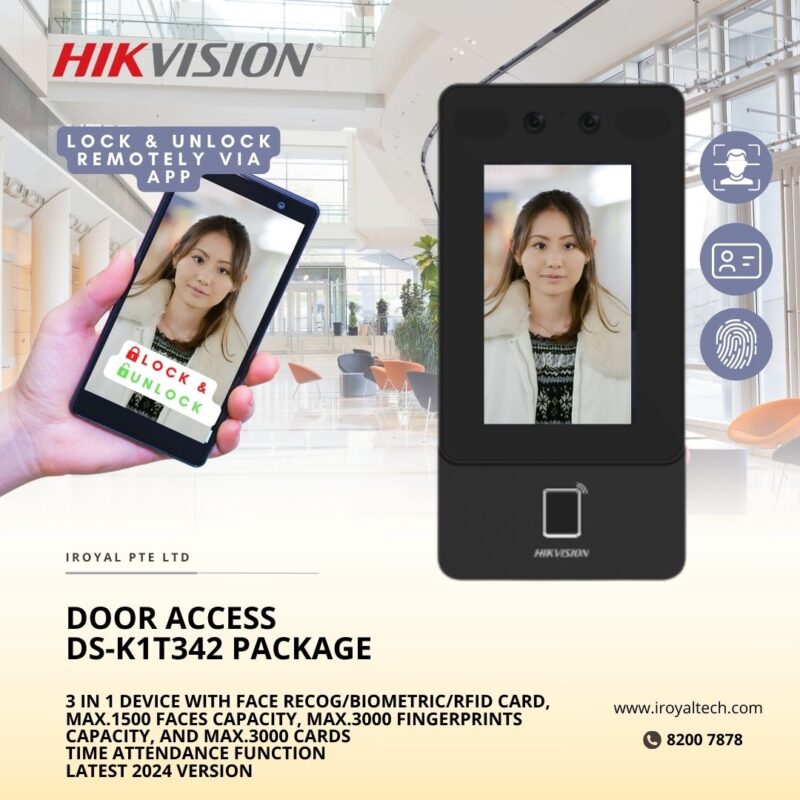 Hikvision Door Access Facial Recognition Two Way Audio Biometric Access ...