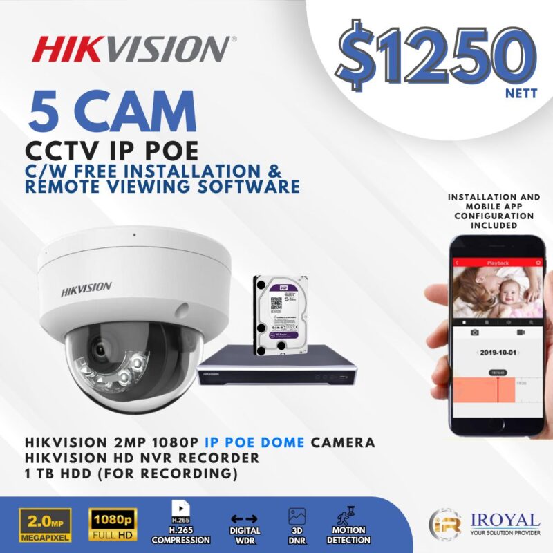 CCTV Camera Singapore - Supply Install CCTV & IP POE Camera | iRoyal