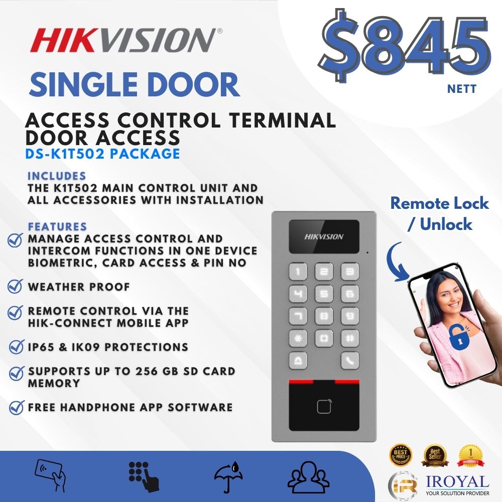 Door Access System Singapore | Hikvision Face Recognition Door Access
