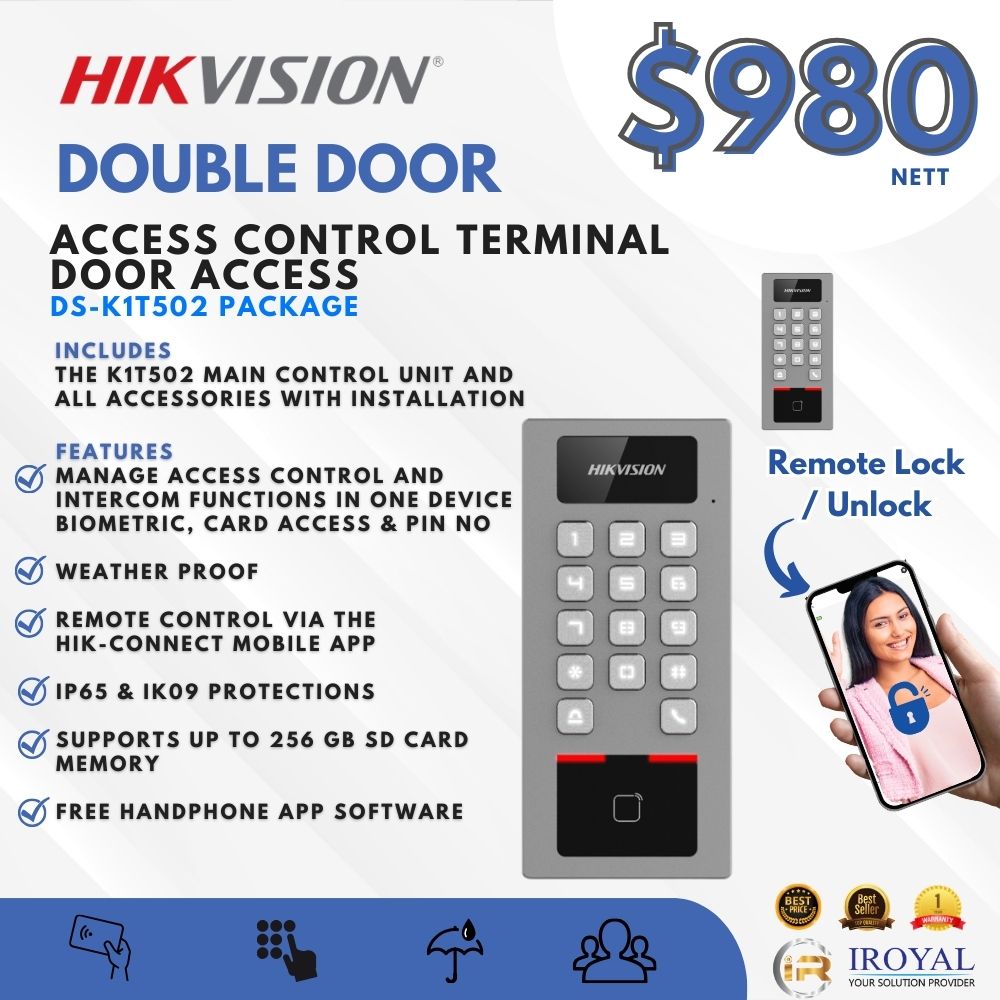 Door Access System Singapore | Hikvision Face Recognition Door Access