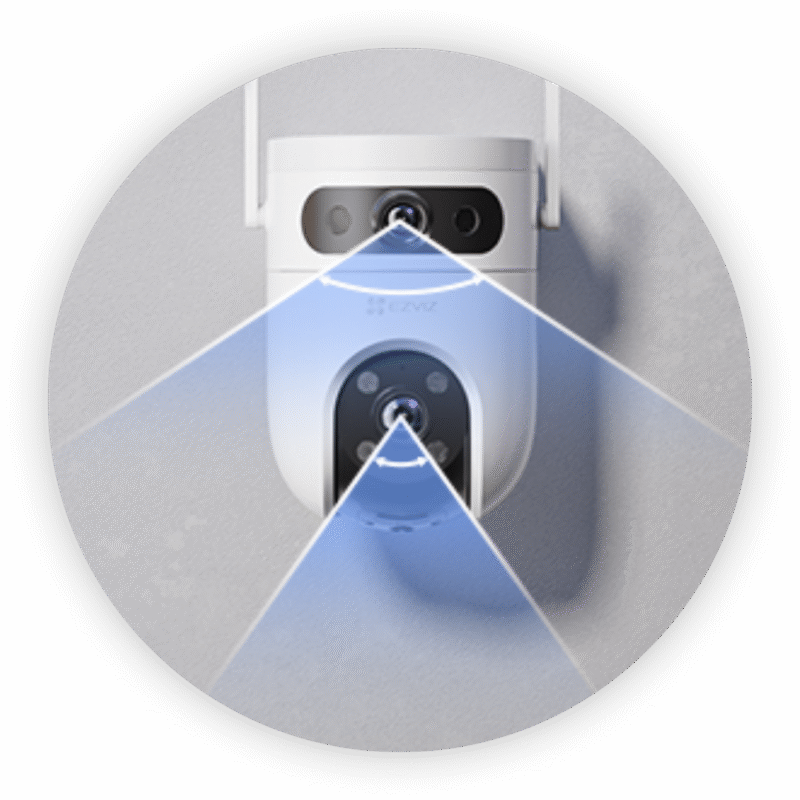 EZVIZ H9c 3K Dual-Lens Outdoor Security Camera 360 degrees, PTZ WiFi ...